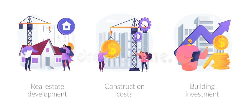 Construction Project Management Abstract Concept Vector Illustrations ...