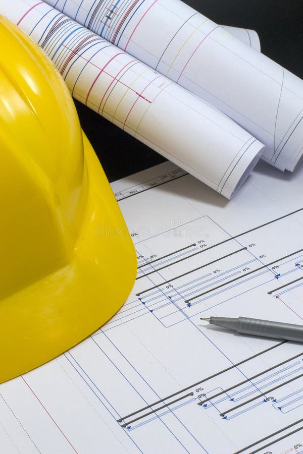 Construction Project Management Stock Image - Image of deadline ...
