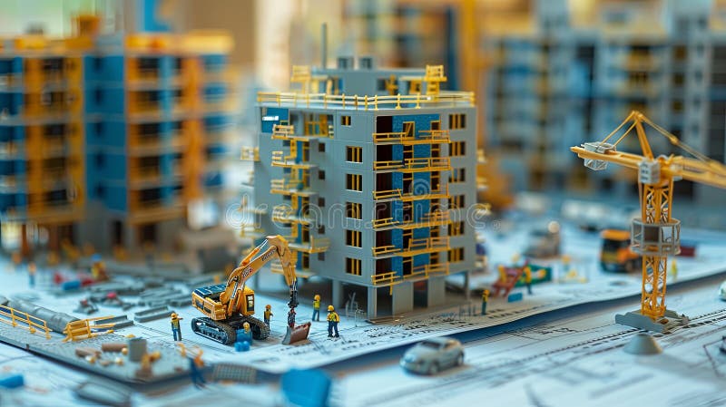 Construction Project, Multi-storey Building Under Construction on ...