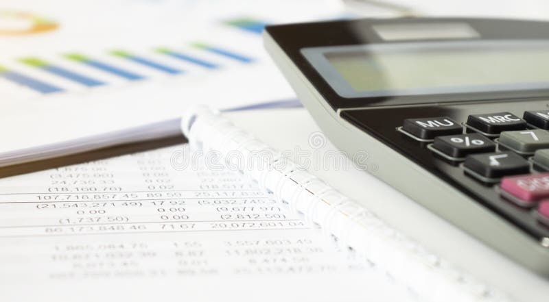 Construction Project Planning, Drawing, Calculator Stock Photo - Image ...