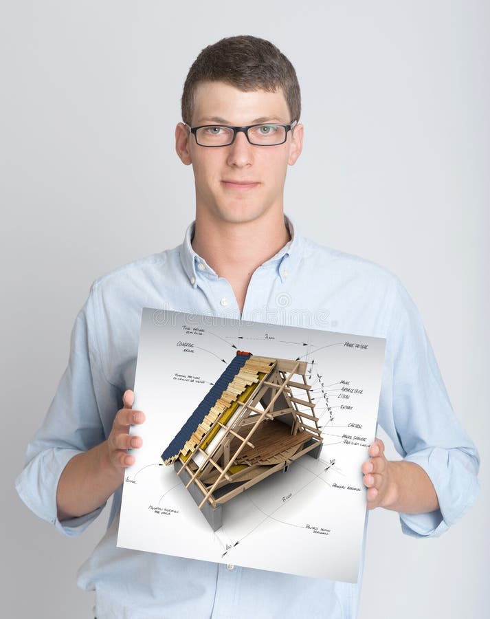 Construction Project Presentation Stock Photo - Image of architect ...