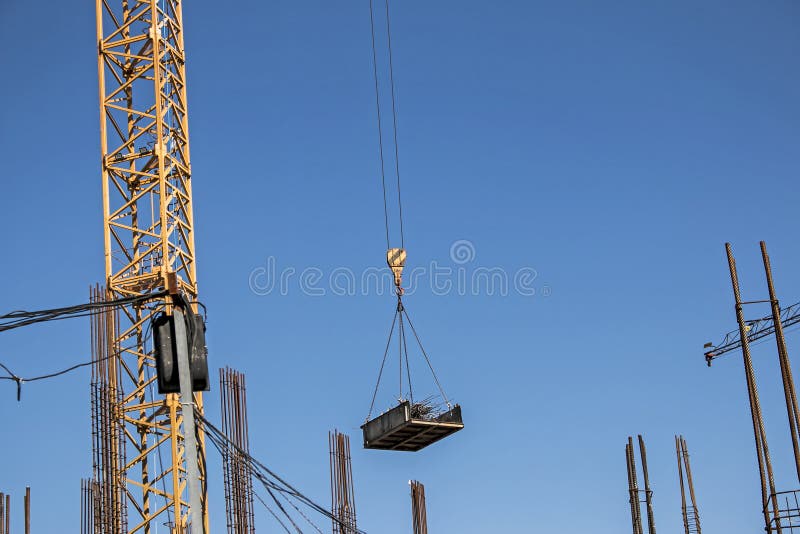 Construction Project, Construction Site. Construction of Concrete ...