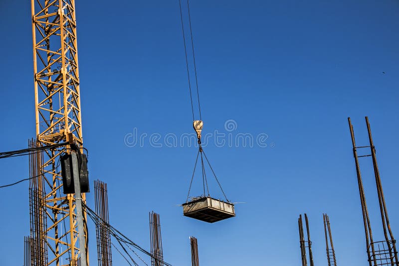Construction Project, Construction Site. Construction of Concrete ...