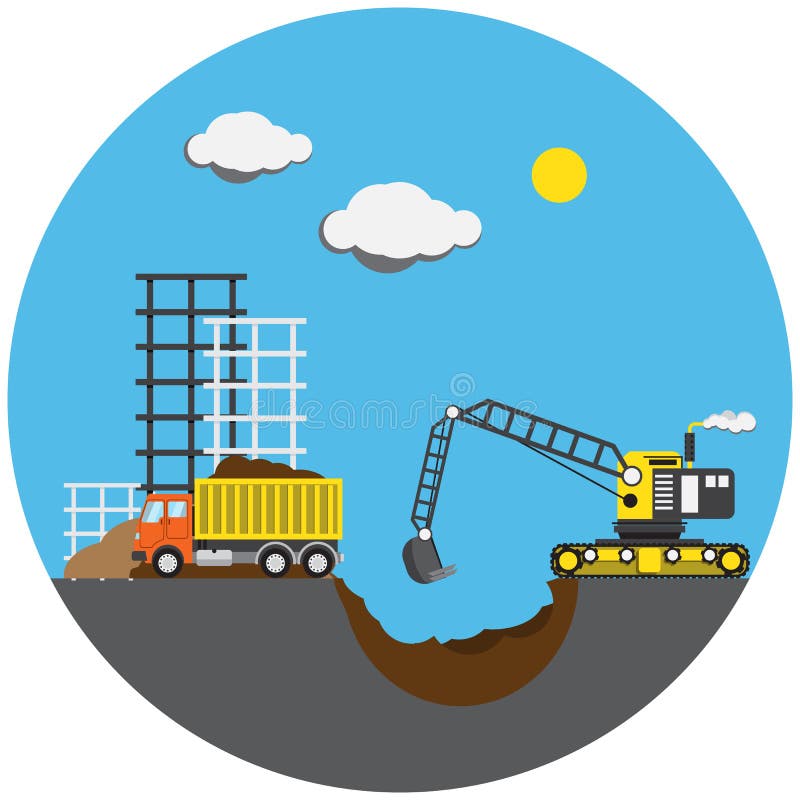 Construction Project, Vector Stock Vector - Illustration of building ...
