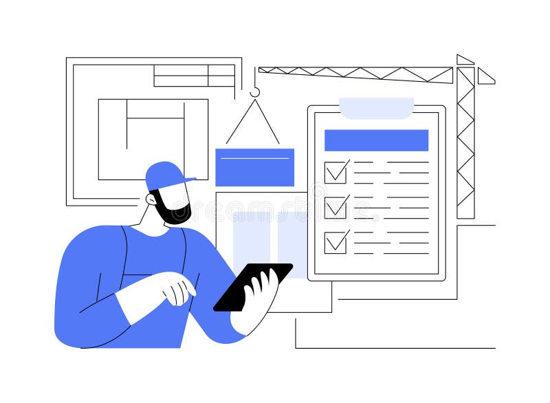 Construction Quality Control Abstract Concept Vector Illustration ...