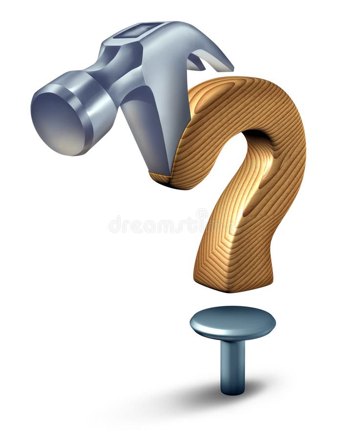 Construction Questions stock illustration. Illustration of direction ...