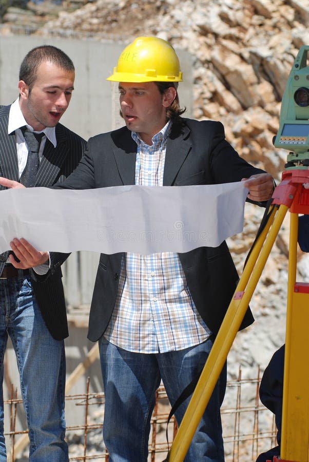 Construction readers stock image. Image of close, helmet - 2376667