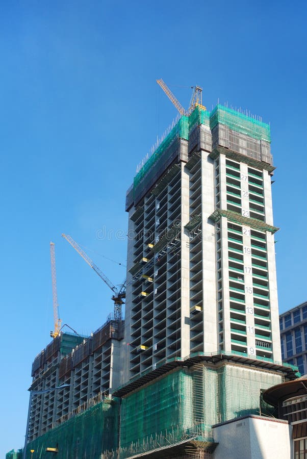 Construction of Real Estate Stock Image - Image of invested, background ...