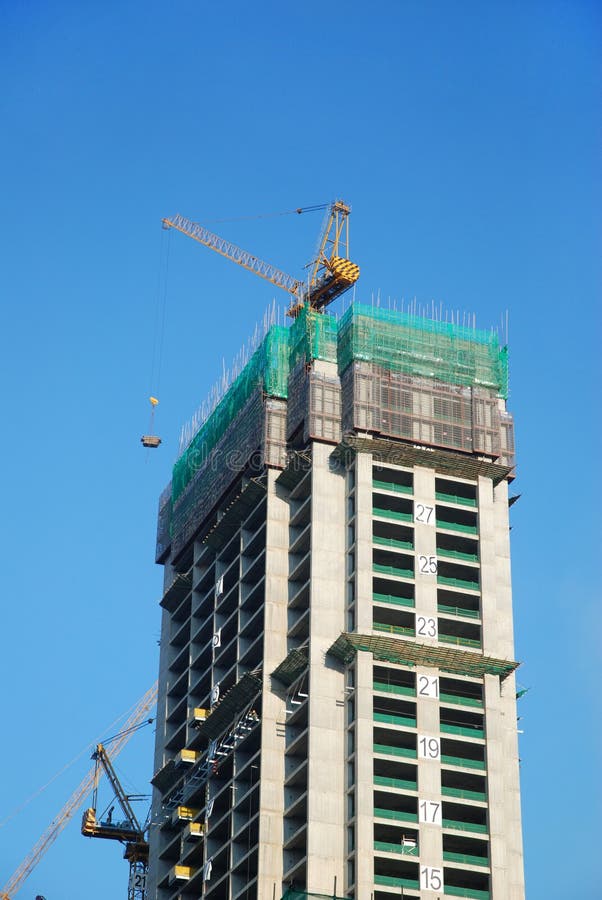 Construction of Real Estate Stock Photo - Image of investment, blue ...