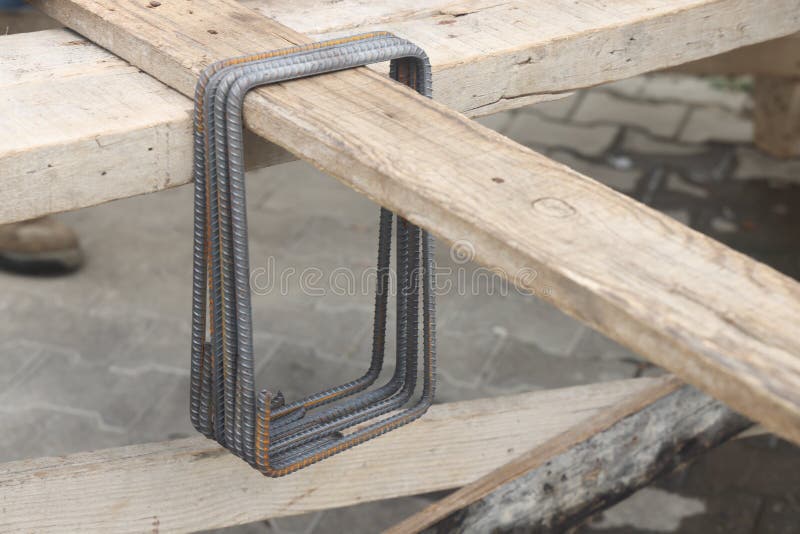 Construction Rebar Steel Work Reinforcement in Conncrete Structure of ...
