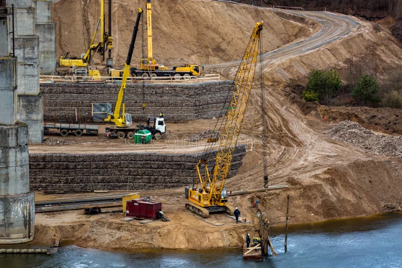 Construction or Reconstruction of Highway Concrete Bridge Over a Wide ...