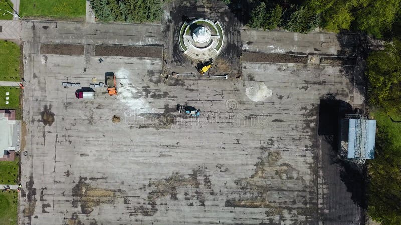 Construction and Reconstruction Work is Underway in the City. Stock ...