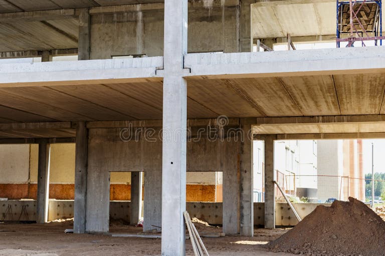 Construction of a Reinforced Concrete Building. Elements of a Concrete ...