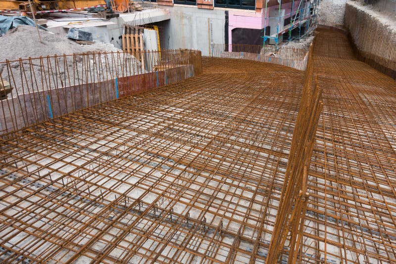 Construction, Reinforced Concrete, Floor, Composite Material Stock ...