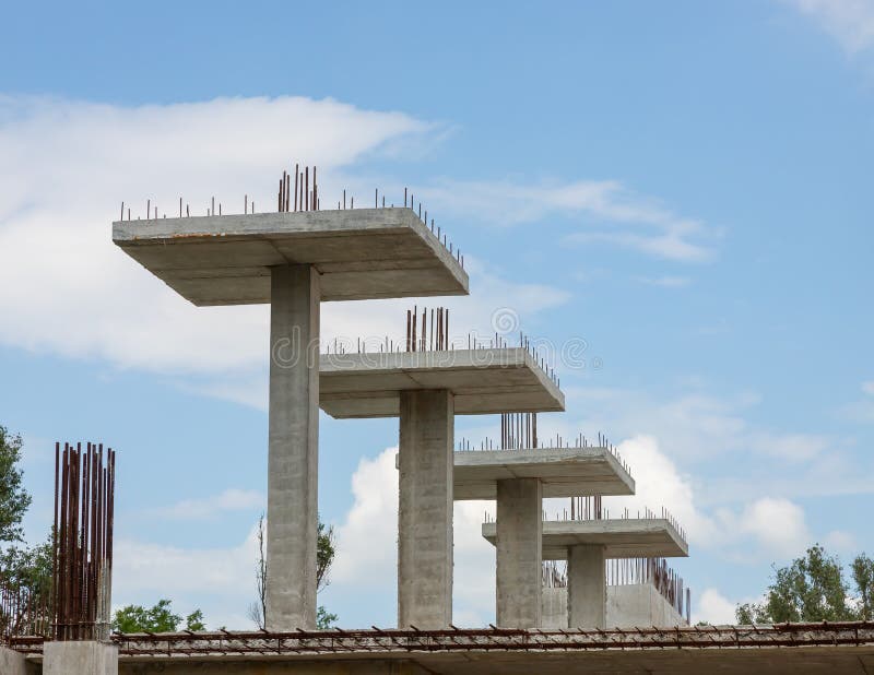 Construction of Reinforced Concrete Structures Stock Image - Image of ...