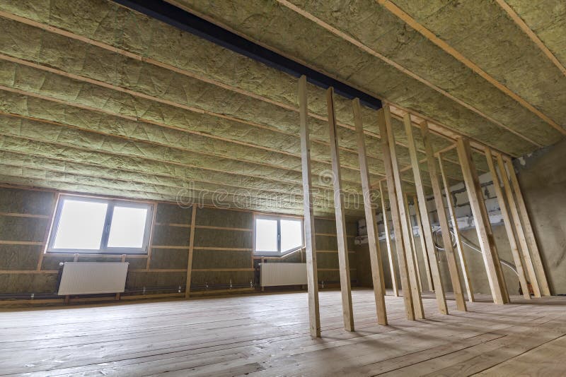 Construction and Renovation of Big Light Spacious Empty Room Wit Stock ...