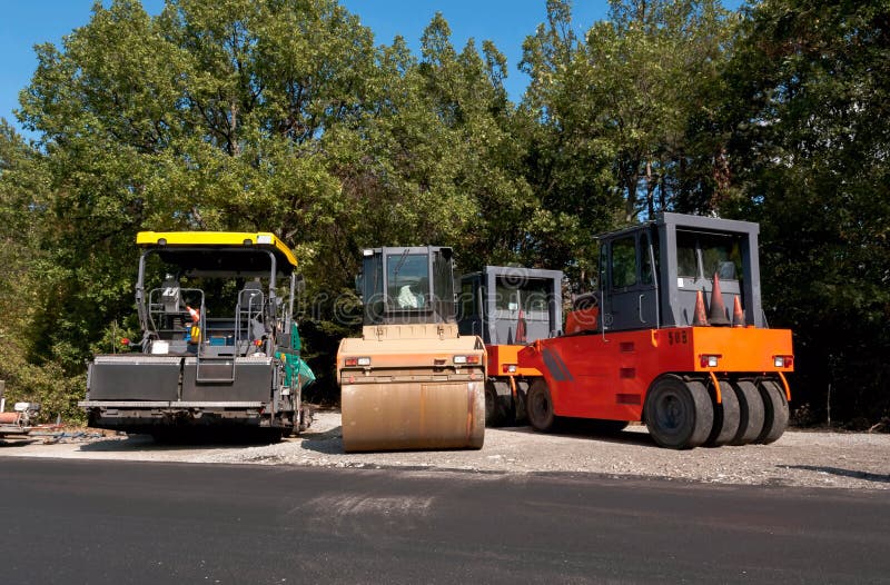 Construction and Repair of Roads and Highways Stock Photo - Image of ...