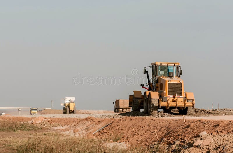 Construction and Repair of Roads and Highways Stock Photo - Image of ...