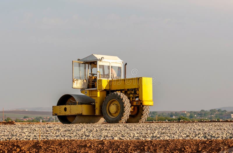 Construction and Repair of Roads and Highways Stock Image - Image of ...