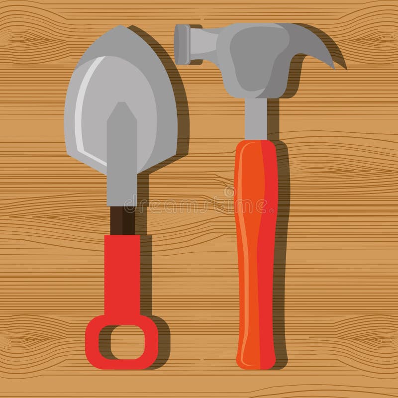 Construction Repair Tools Graphic Stock Vector - Illustration of desk ...