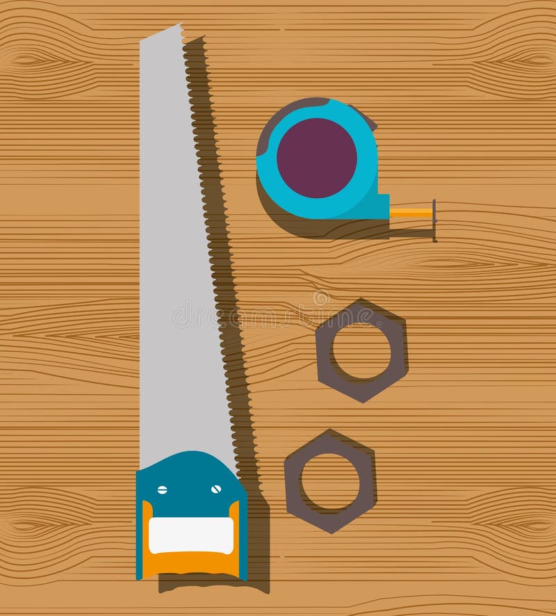 Construction Repair Tools Graphic Stock Vector - Illustration of ...