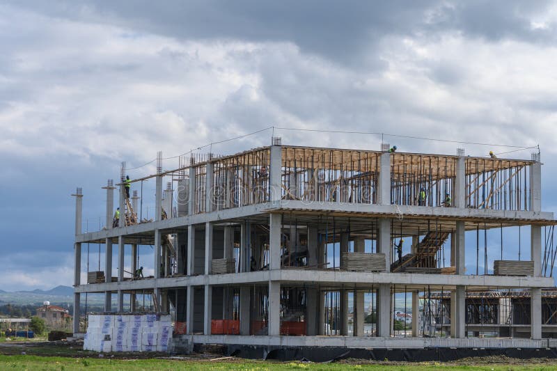 Construction of a Residential Building in Cyprus Near the Sea 4 Stock ...