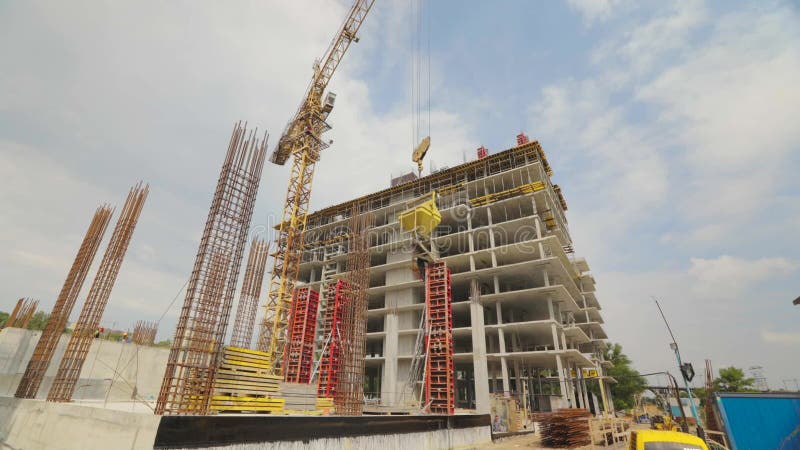 The Construction of a Residential Building Time Lapse. Construction ...