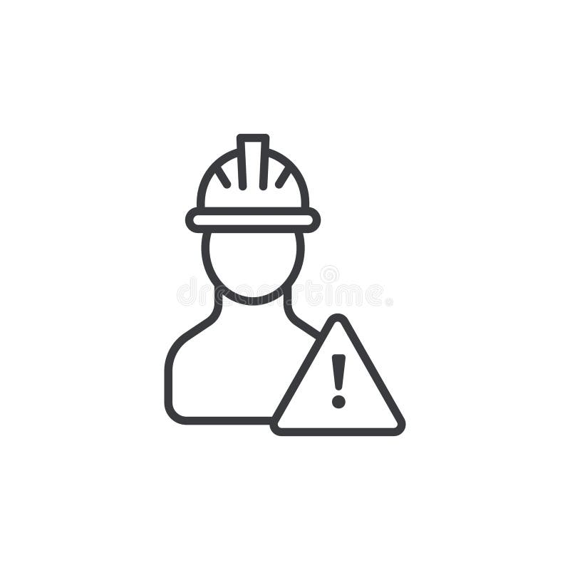 Construction Risk Icon Vector Set on White Background Stock Vector ...