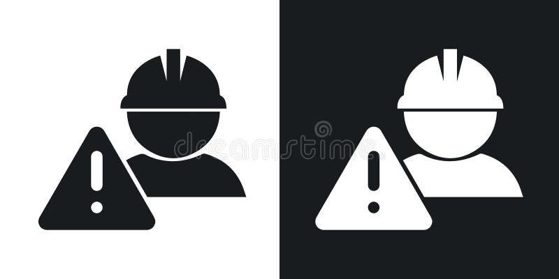 Construction Risk Icon Vector Set on White Background Stock Vector ...