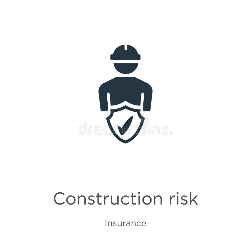 Construction Risk Icon Vector. Trendy Flat Construction Risk Icon from ...