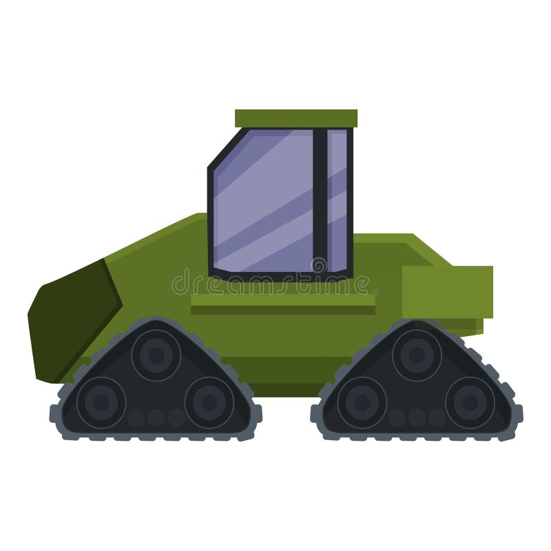 Construction Road Crawler Icon Cartoon Vector. Work Car Heavy Stock ...
