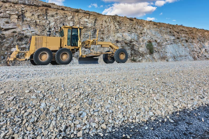 Construction of a Road. Earth Movement Stock Photo - Image of power ...