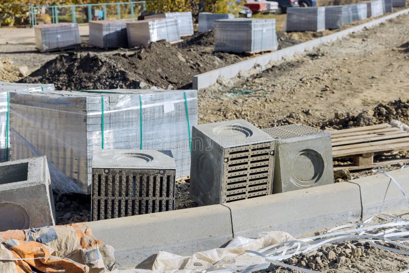 Construction of a Road on a Well-concrete Base while the Stormwater ...