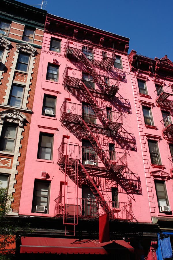 Construction Rose Dans SoHo, NYC Image stock - Image du amérique ...