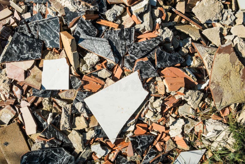 Construction rubble stock photo. Image of waste, pieces - 62019518
