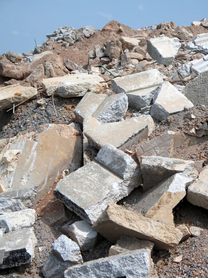 Construction rubble stock photo. Image of brick, masonry - 9042566