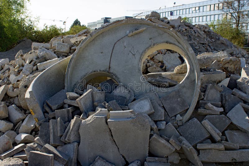 Construction rubble stock photo. Image of brick, masonry - 9042566