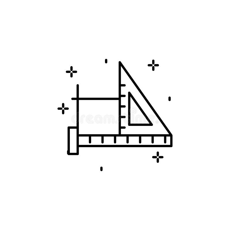 Construction Ruler Icon Color Outline Vector Stock Vector ...