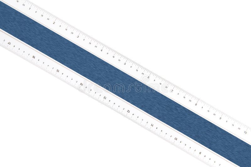 Construction Ruler on White Stock Image - Image of cutting, line: 109358305