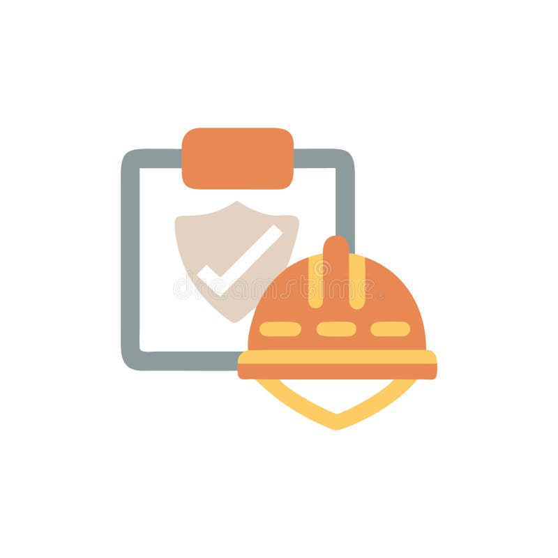Construction Safety Icon for Compliance Stock Illustration ...