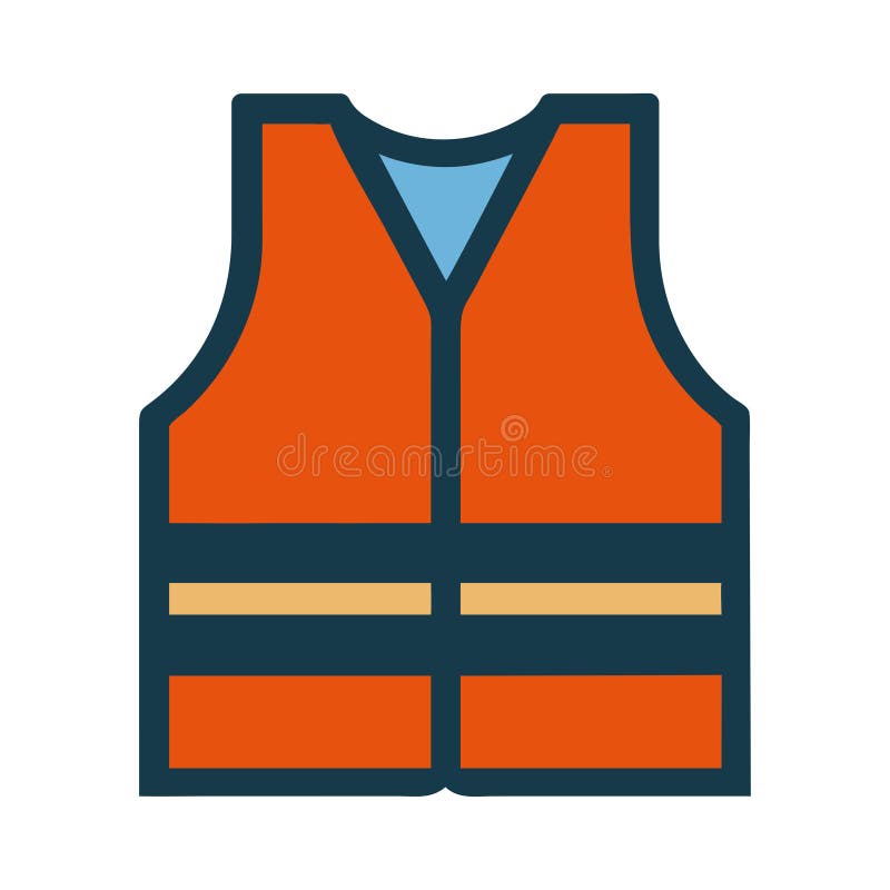 Construction safety vest stock vector. Illustration of gray - 361315508