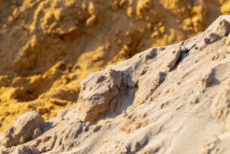 Construction Sand As an Abstract Background Stock Image - Image of ...
