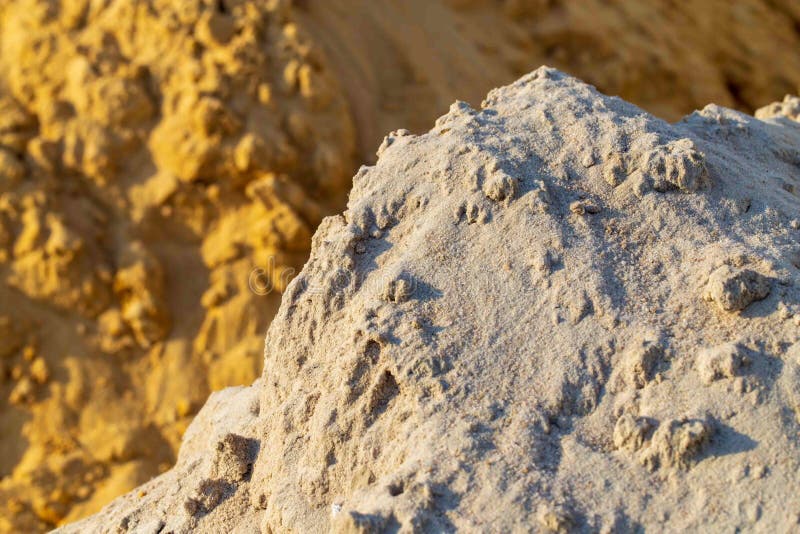 Construction Sand As an Abstract Background Stock Photo - Image of ...
