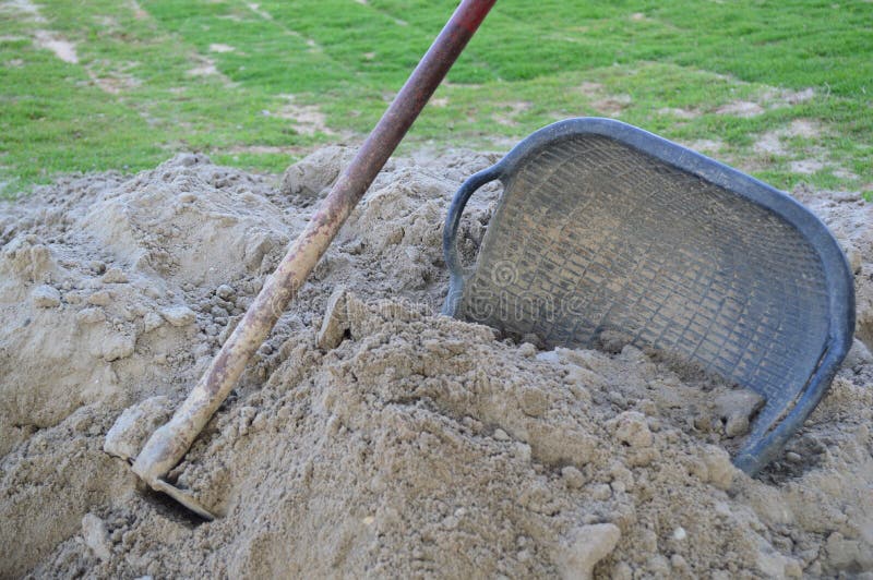Construction sand stock image. Image of rock, equipment - 36786553