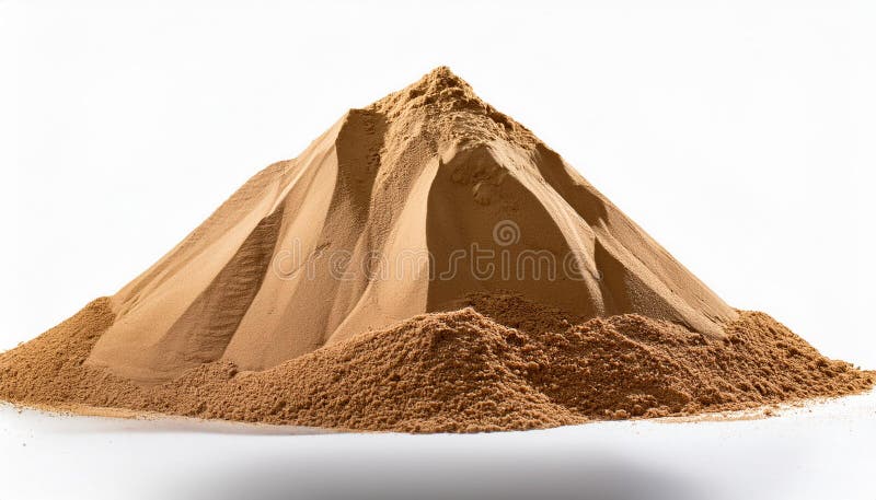 Construction Sand Pile Isolate on White Background PNG Stock Image ...