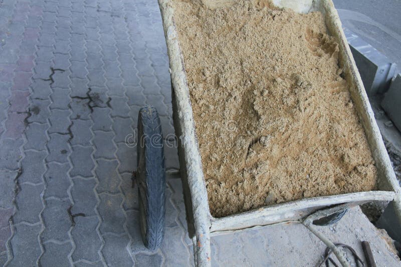 Construction sand stock image. Image of desert, global - 72934473