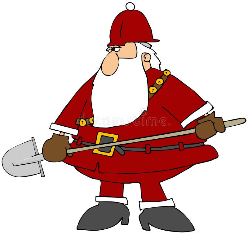 Construction Santa stock illustration. Illustration of male - 22275689