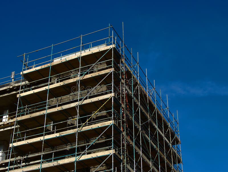 Construction scaffolding stock photo. Image of deep, develop - 4175534