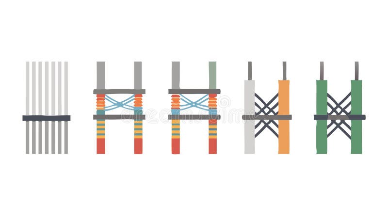 Construction Scaffolding Vector Infrastructure Building Elements ...