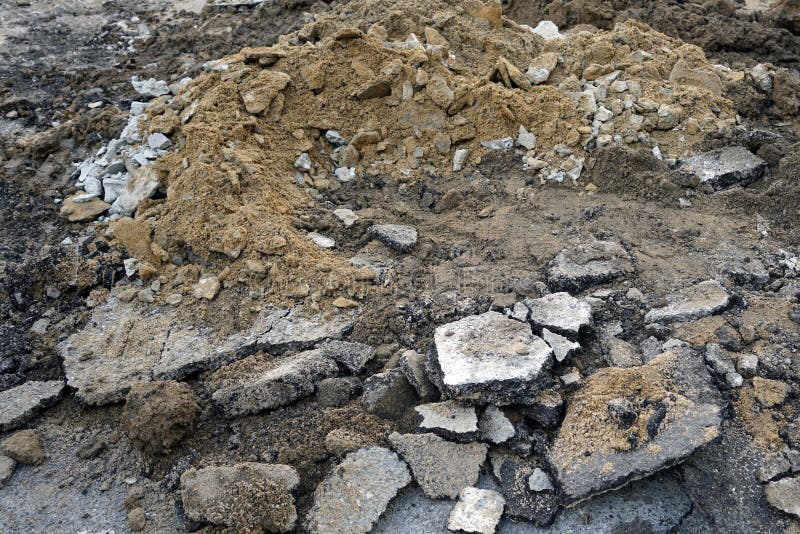 A Construction Scraps on the Construction Site, Pollution of the ...
